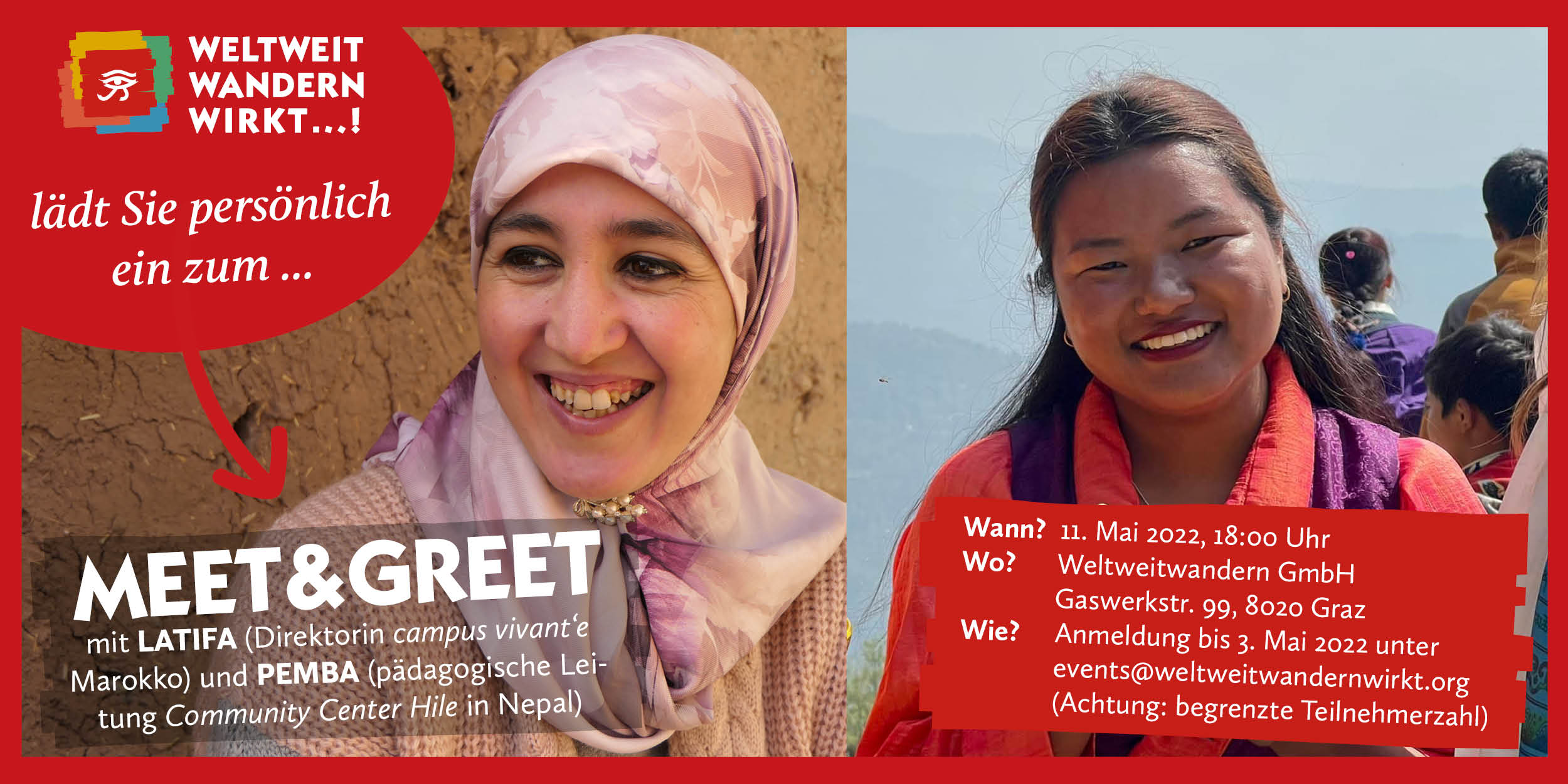 Einladung zum Meet&Greet mit Latifa u Pemba 300dpi - Weltweitwandern ... Einladung zum Meet&Greet mit Latifa u Pemba 300dpi - Weltweitwandern ...